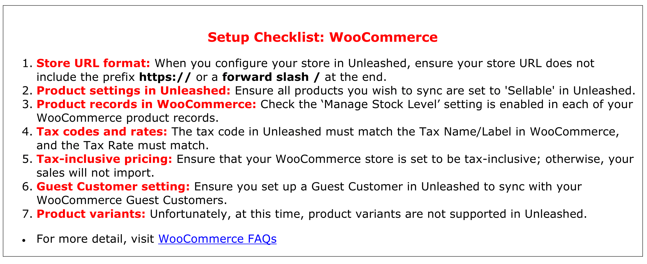 WooCommerce Integration Introduction – Unleashed Support