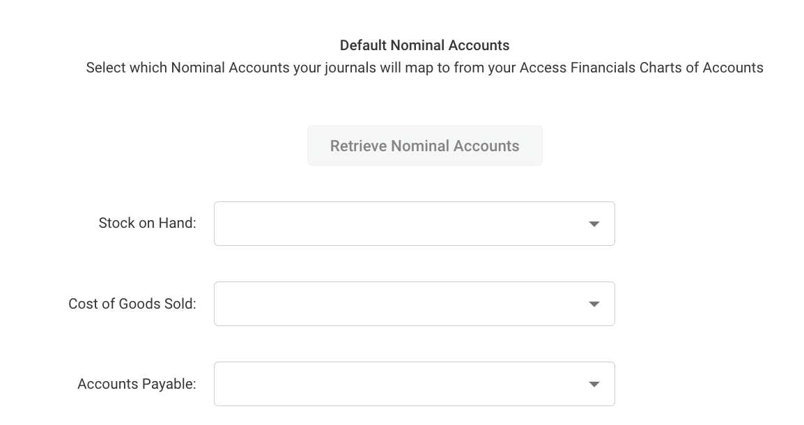 Access Financials Integration Setup – Unleashed Support