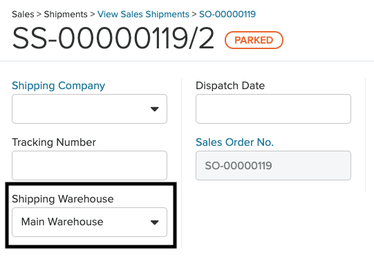 Shipments from Multiple Warehouses – Unleashed Support
