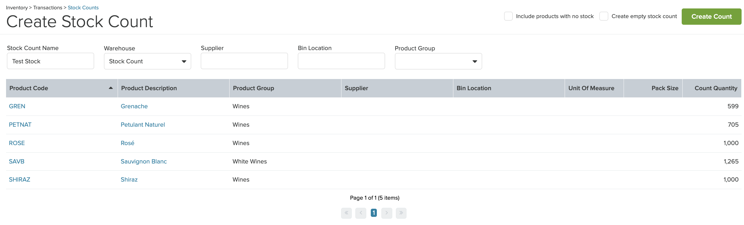 Create Stock Counts – Unleashed Support