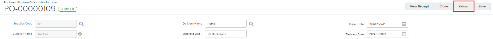 How to process a Supplier Return – Unleashed Support