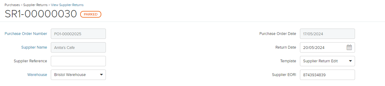 How to process a Supplier Return – Unleashed Support