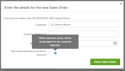 How to clone a Sales Order – Unleashed Support
