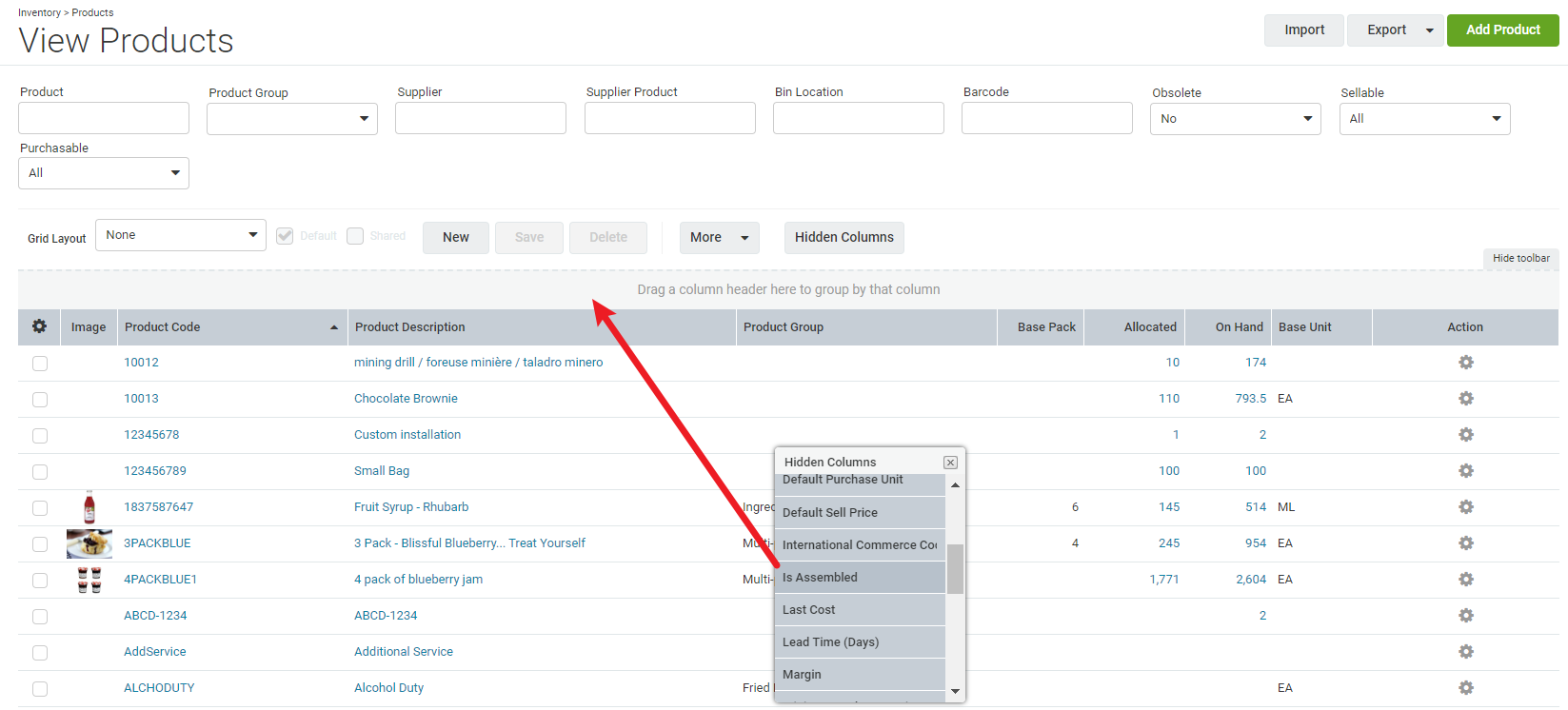 Where can I find a list of all my Assembled Products? – Unleashed Support