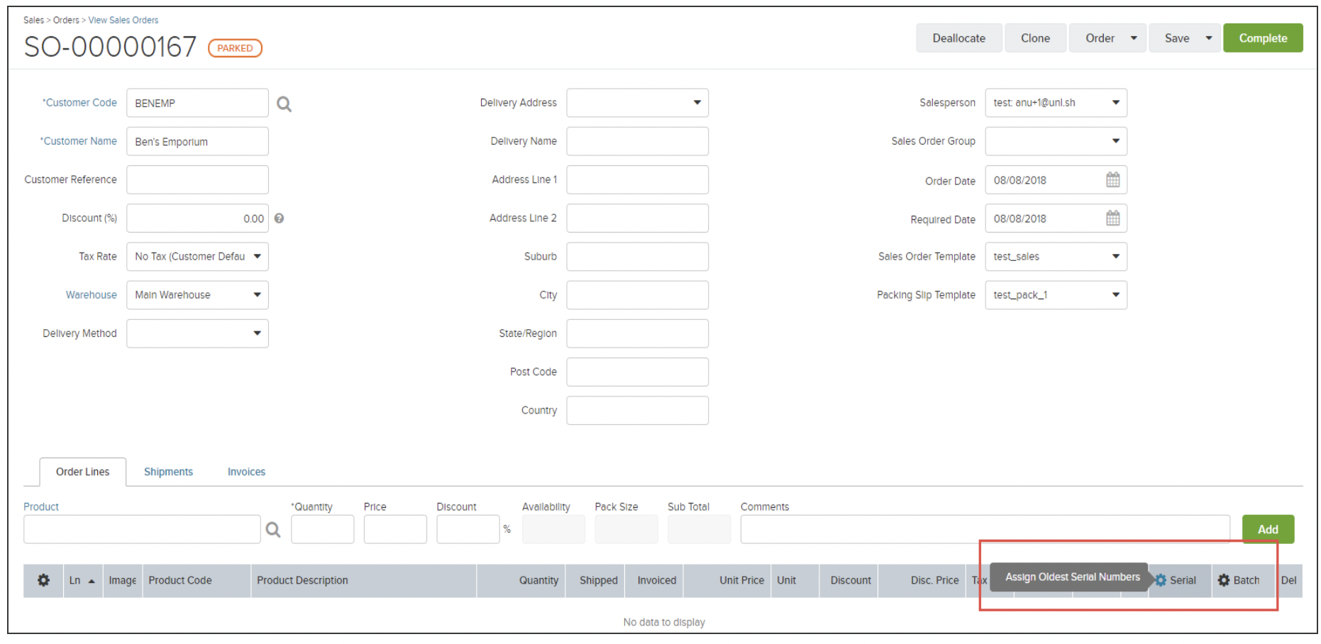 Add Sales Orders – Unleashed Support