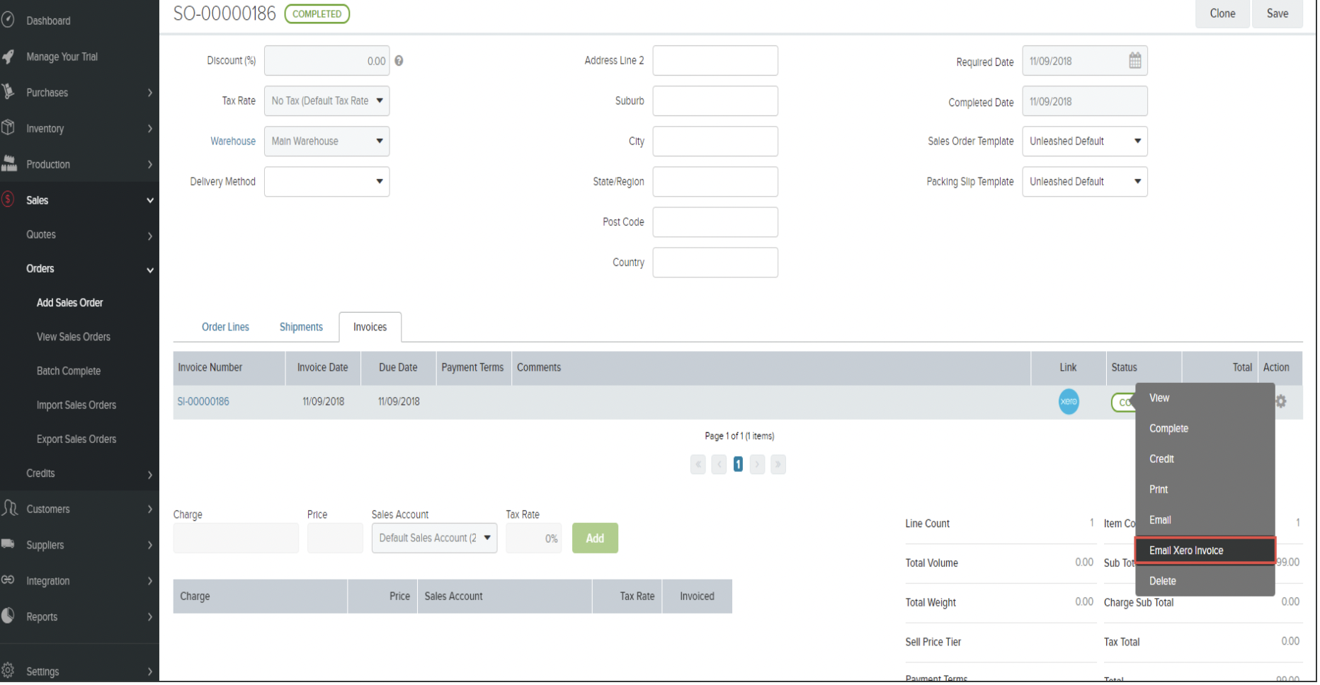 Add Sales Orders – Unleashed Support
